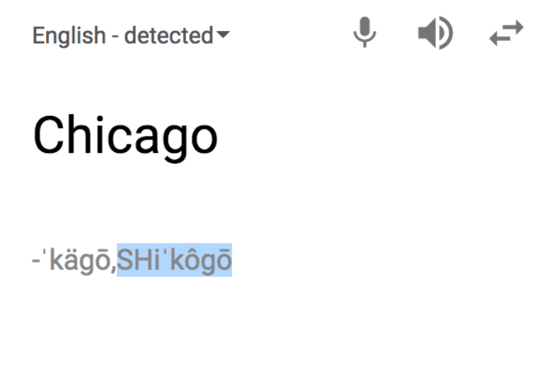 Chicago Pronunciation Tee – Larry's Goods LLC